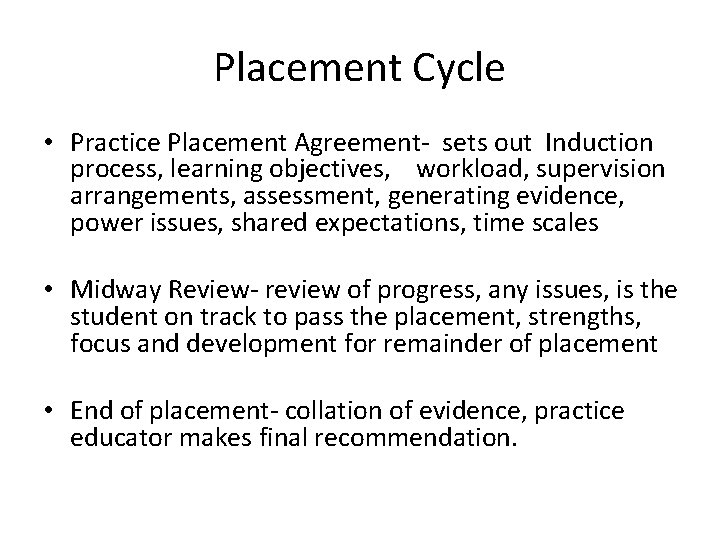 Practice Educators Briefing Workshop 334 SW September 2014