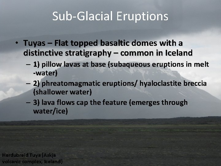 Eruption Styles and Types How Do We Classify