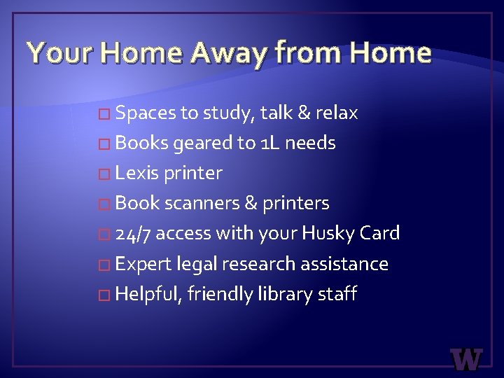 Welcome to the Gallagher Law Library Your Home