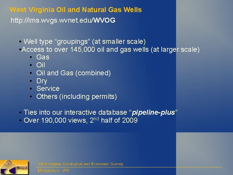 The Many Interactive Maps of WVGES West Virginia