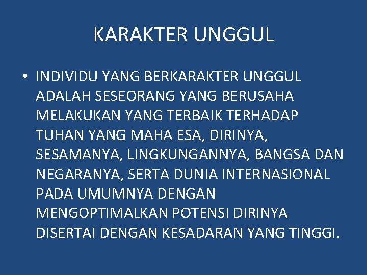 IMPLEMENTASI PENGEMBANGAN KARAKTER SISWA MELALUI LAYANAN BIMBINGAN DAN