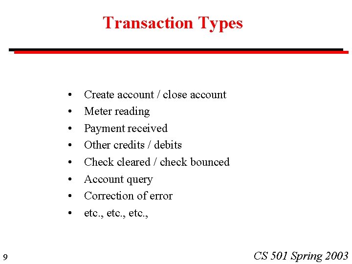 CS 501 Software Engineering Lecture 15 System Architecture