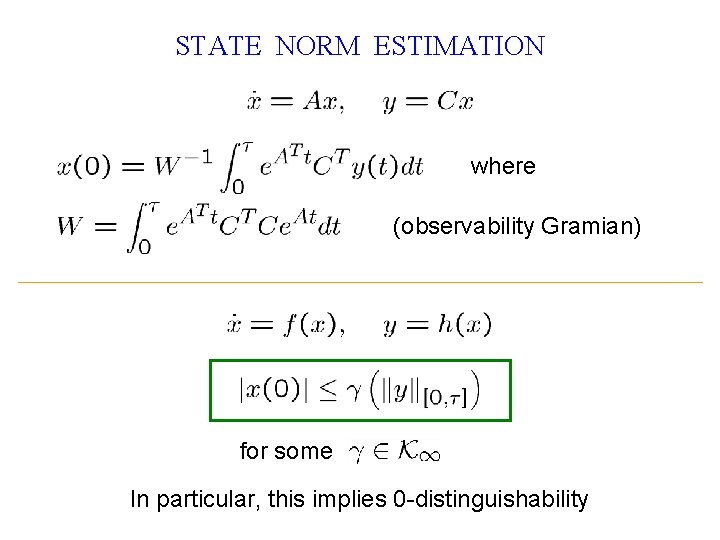 NONLINEAR OBSERVABILITY NOTIONS and STABILITY of SWITCHED SYSTEMS
