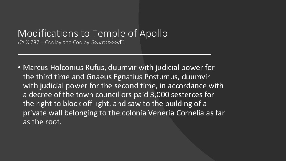 The stones of Pompeii tell tales Warwick Classics