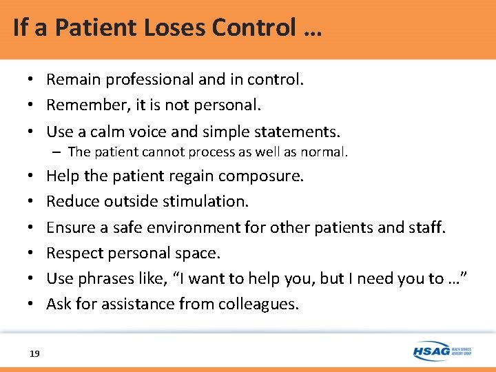 Universal Behavioral Precautions Techniques of Verbal Deescalation Anne