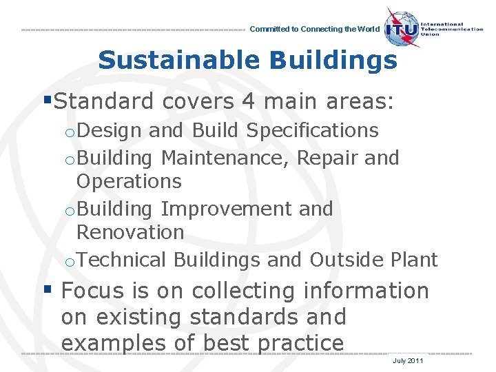 Guidelines for Environmental Sustainability Standard for the ICT