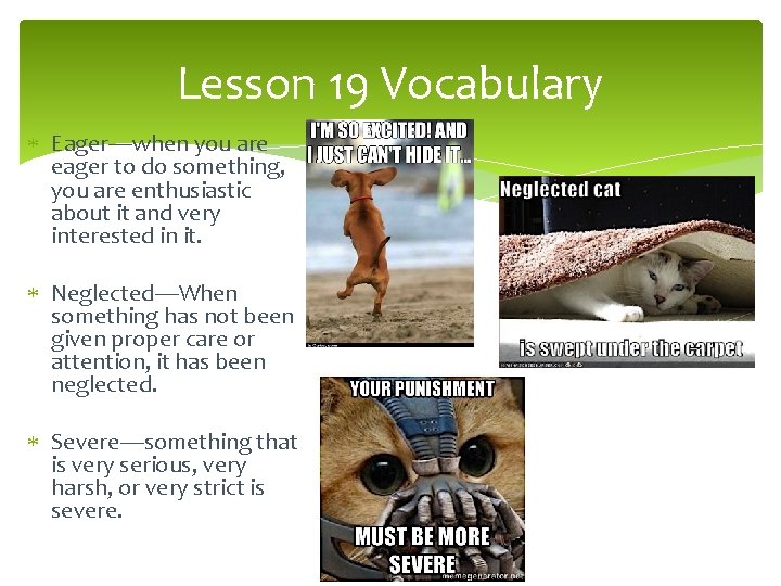 Lesson 19 Simple Tenses Present Tense Present Tense