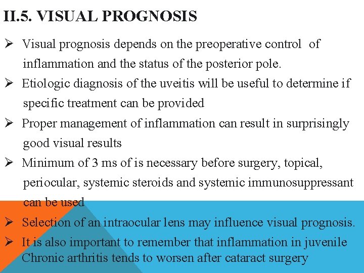 CATARACT SURGERY WITH CHRONIC UVEITIS PREPARE BY HANG