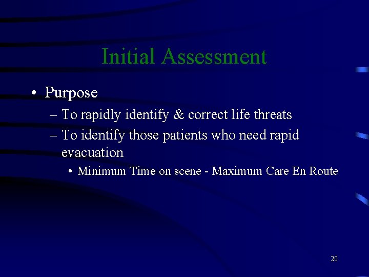 PATIENT ASSESSMENT EMERGENCY MEDICAL TECHNICIAN BASIC 1 INTRODUCTION