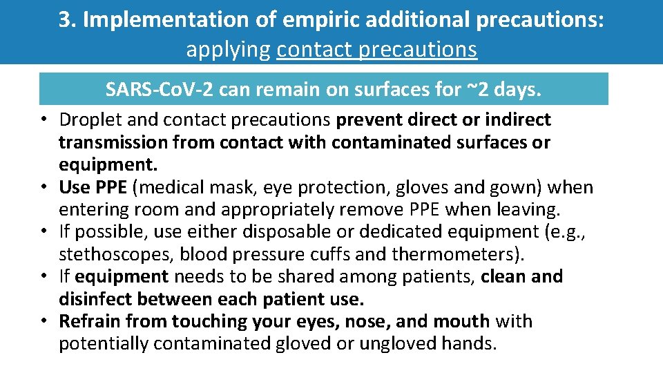Infection Prevention and Control for COVID 19 Module