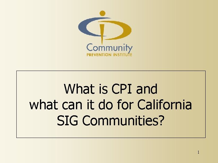 What is CPI and what can it do