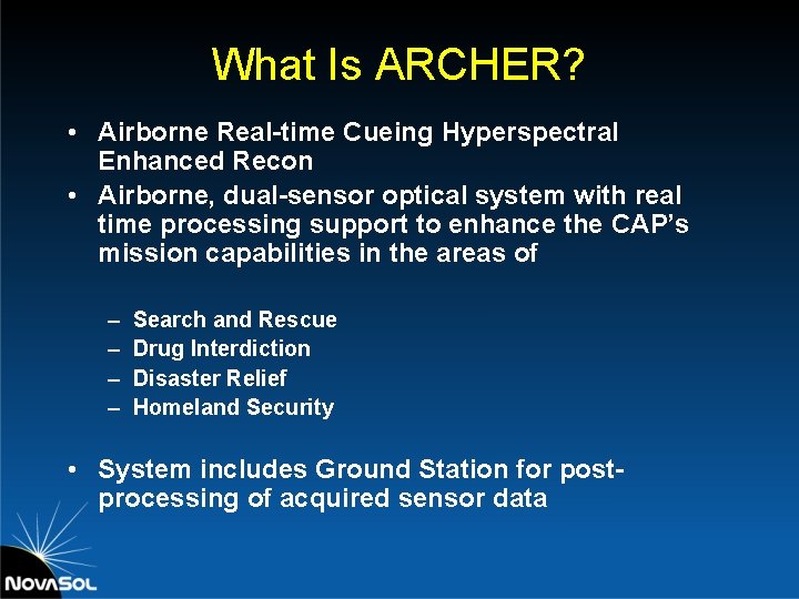 Welcomes the Civil Air Patrol Naval Research Laboratory