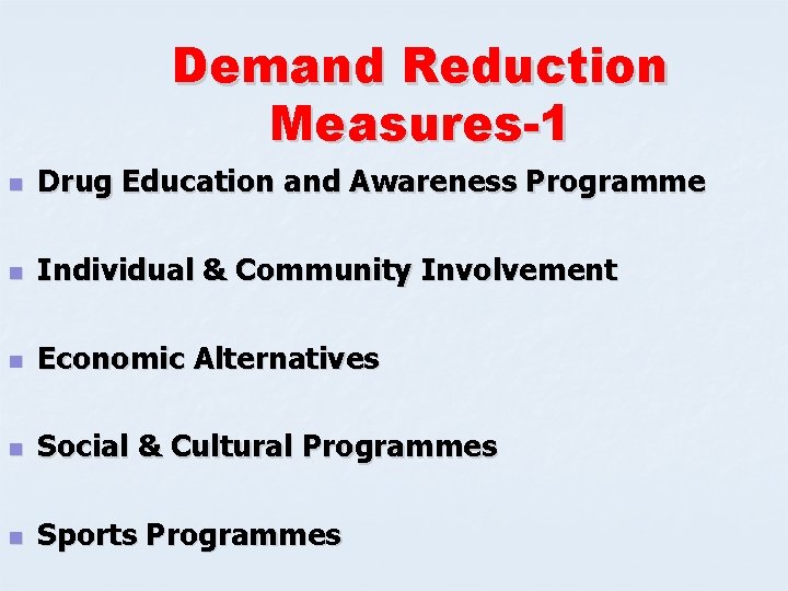 DEMAND REDUCTION IN JAMAICA A BRIEF CASE STUDY