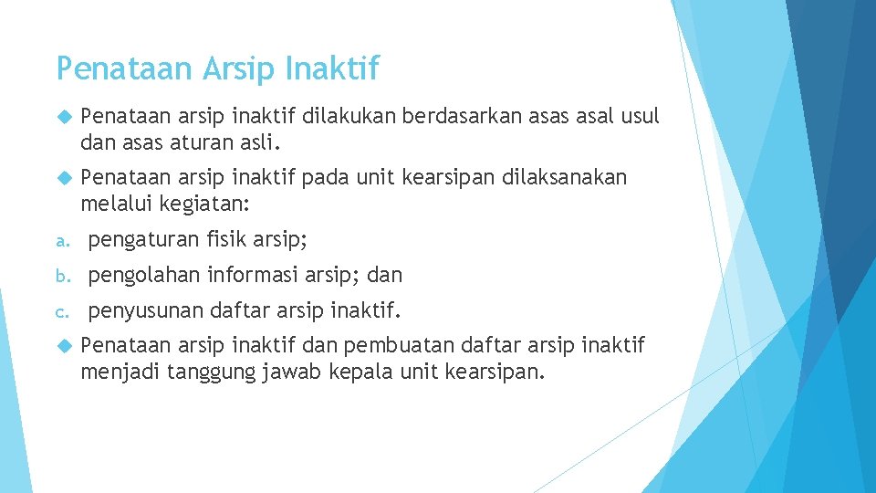 Pemenuhan Aspek Audit Sistem Kearsipan Internal Dipresentasikan di