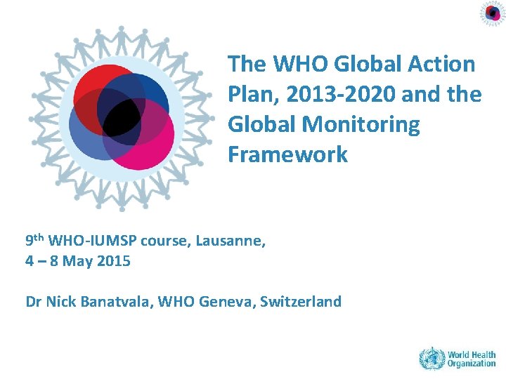 The WHO Global Action Plan 2013 2020 and