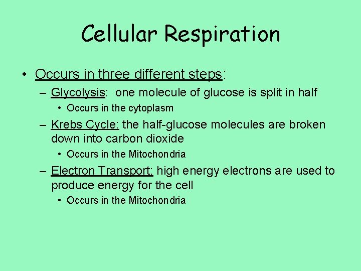 Photosynthesis and Cell Respiration How do organisms obtain
