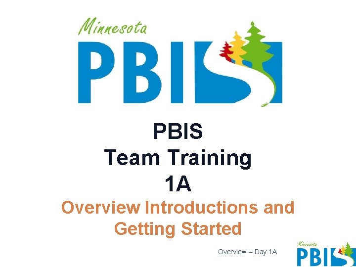 PBIS Team Training 1 A Overview Introductions and