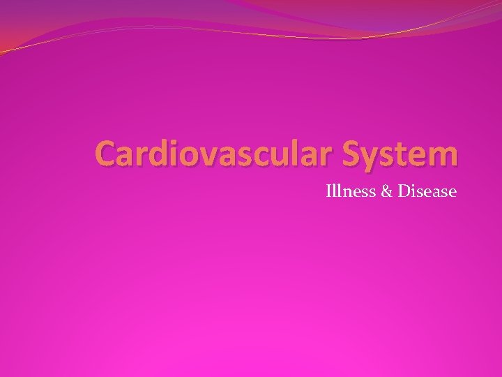 Cardiovascular System Illness Disease CardiovascularCirculatory System ...