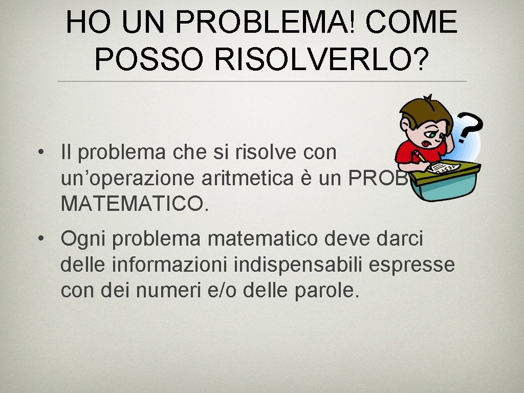 il problema dei problemi attivit per imparare a