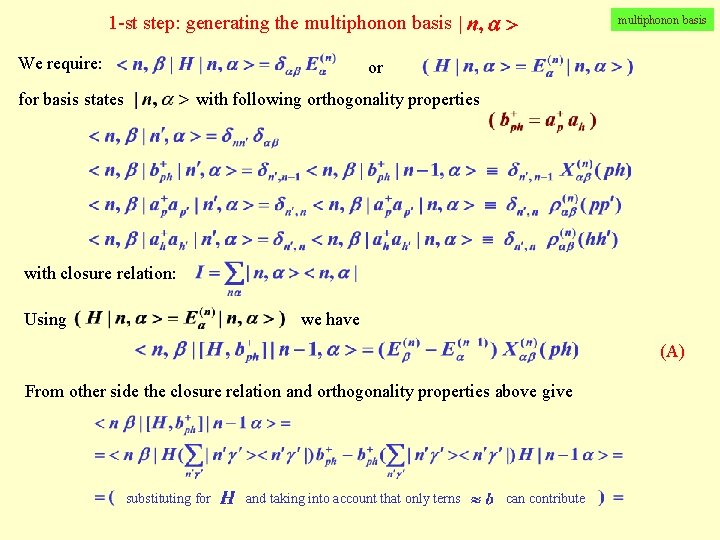 An exact microscopic multiphonon approach Naples F Andreozzi