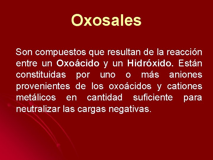 COMPUESTOS QUMICOS Compuestos Ternarios Temas a desarrollar Compuestos