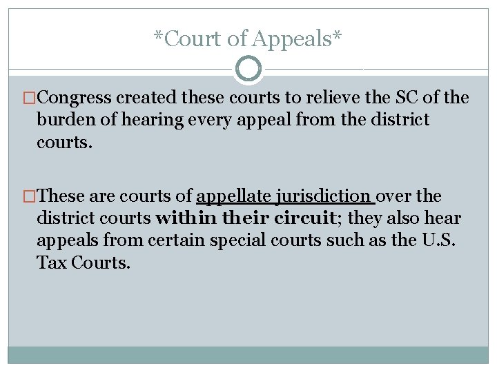 Inferior Courts CHAPTER 18 SECTION 2 Starter What