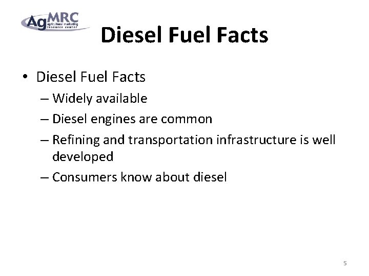 SmallScale Biodiesel Production 1 Energy Overview Where does