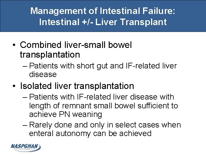 Pediatric Intestinal Failure Wednesday Marie A Sevilla MD