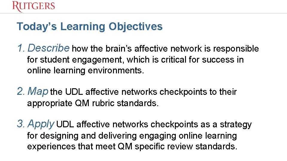 Apply UDL Checkpoints to the Design of Engaging