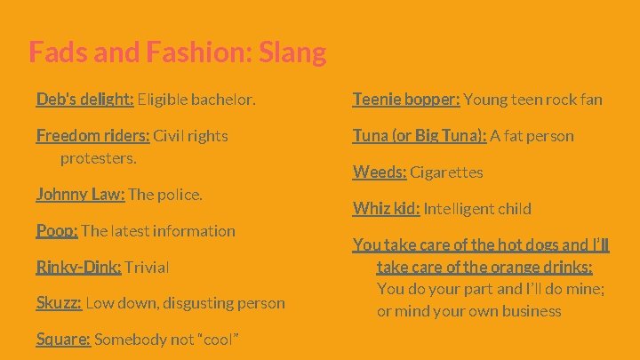 1960 s Abby Sarah Lily Fads and Fashion