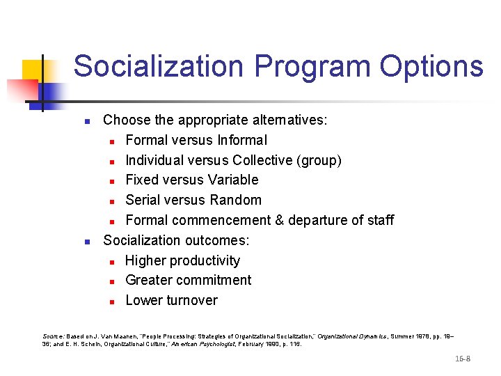 16 Organizational Culture 16 0 Learning Objectives n