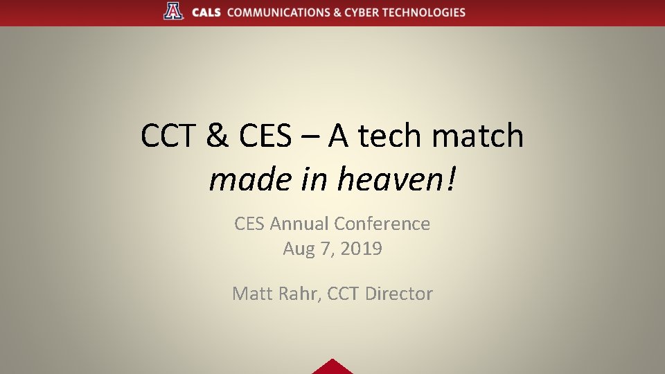 CCT CES A tech match made in heaven