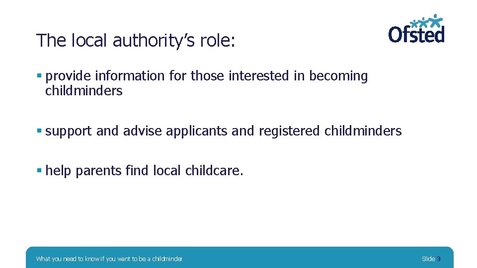 Registration for childminders What you need to know