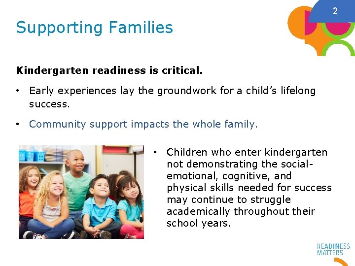 TM 2 Supporting Families Kindergarten readiness is critical