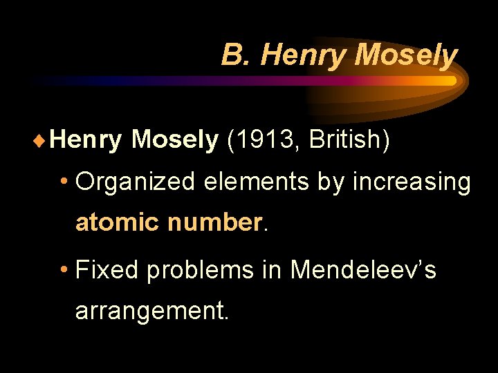 Ch 10 The Periodic Table I History of