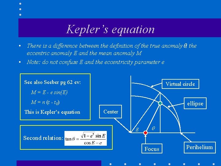 Satellite geodesy ge2112 Orbital Mechanics E Schrama Orbital