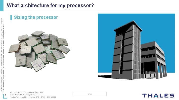 Research objectives of Thales RT in embedded HPC