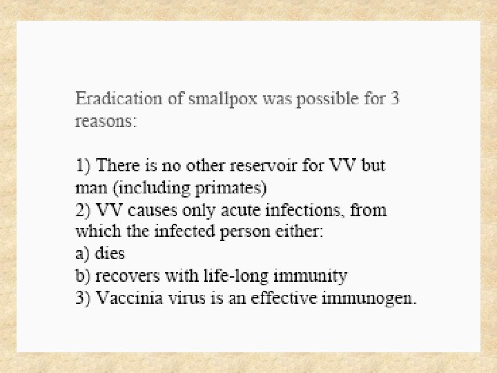 POXVIRUSES Classification Of Poxviruses v Family Poxviridae v