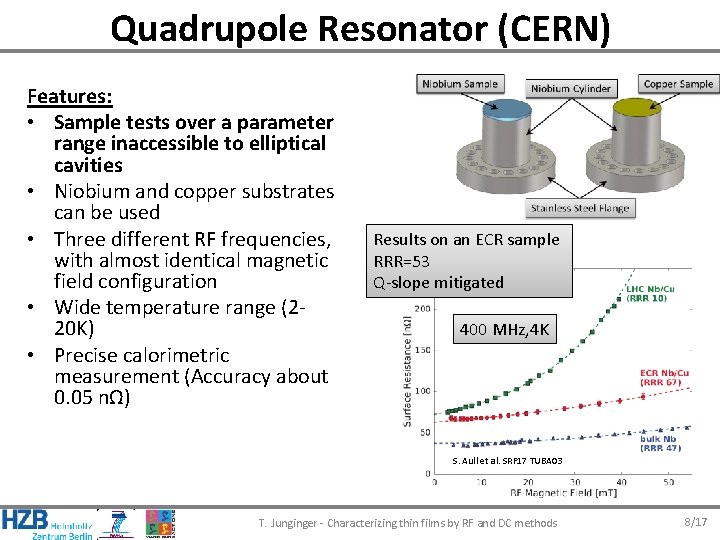 Characterizing thin films by RF and DC methods