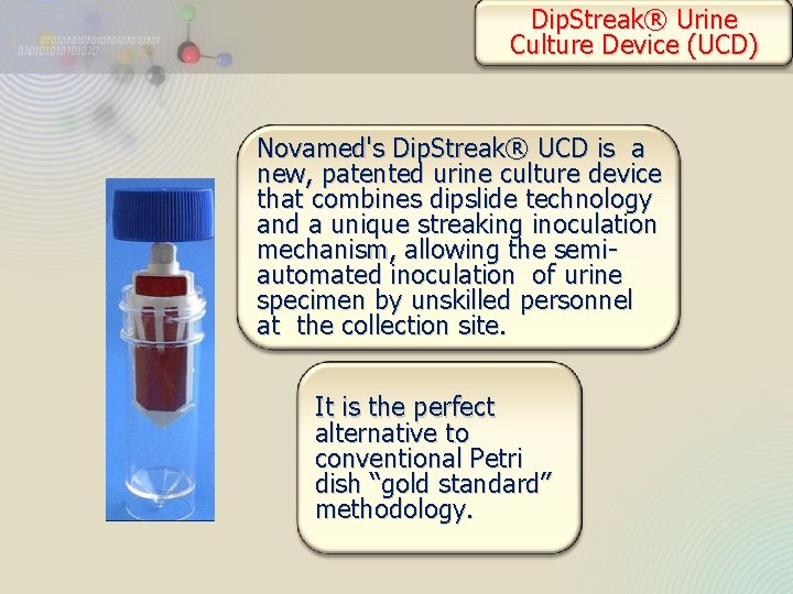 NOVAmed Ltd Presents UTISET SYSTEM Urinary tract infections