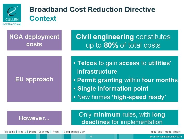 Infrastructure mapping in the context of the Broadband