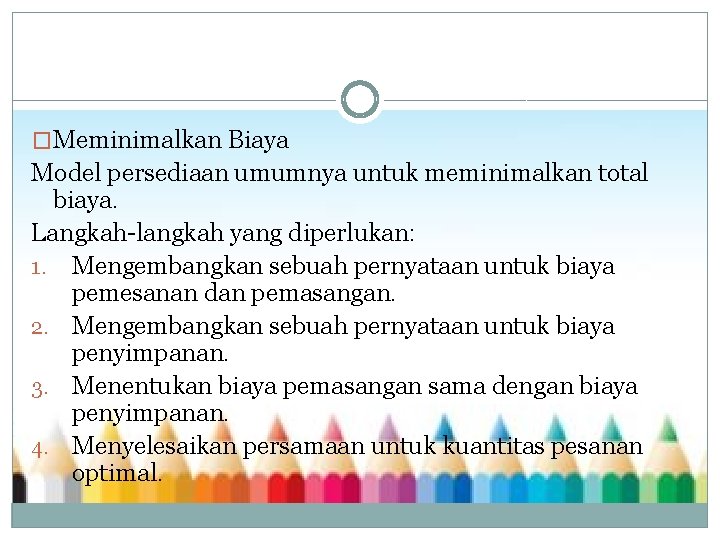 Manajemen PERSEDIAAN BAB 12 PENTINGNYA PERSEDIAN Fungsifungsi persedian