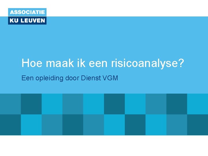 Hoe maak ik een risicoanalyse Een opleiding door