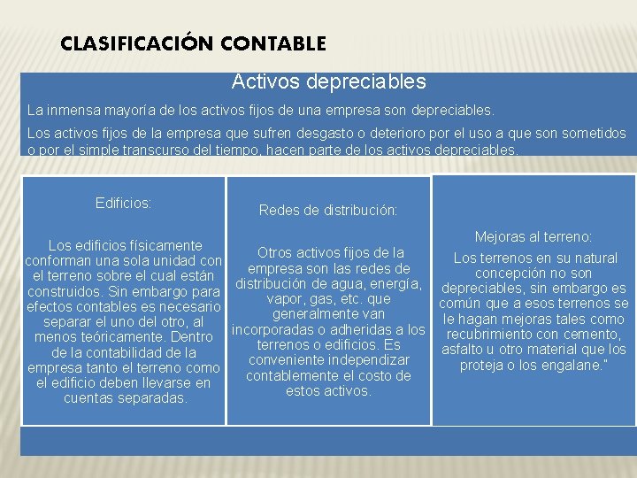 INGENIERA ECONMICA UNIDAD V DEPRECIACIN OBJETIVO ESPECFICO ESTUDIAR