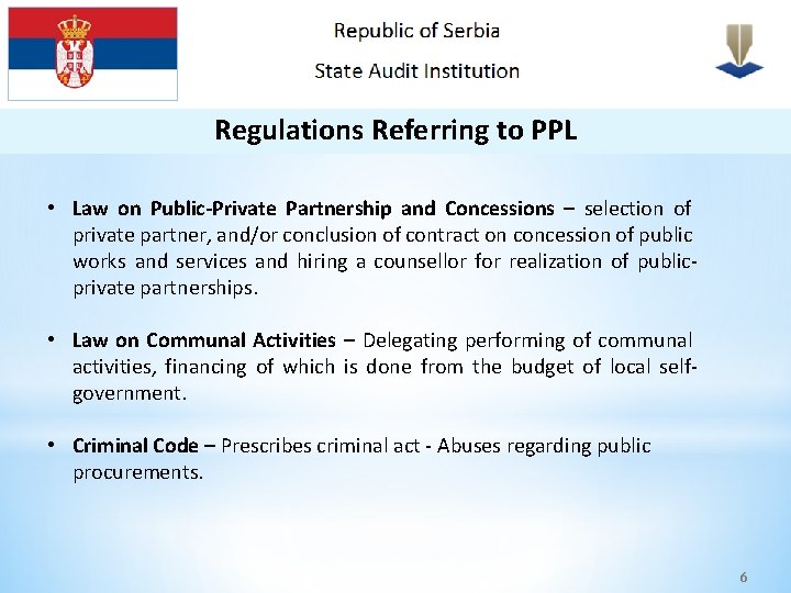 1 PUBLIC PROCUREMENTS IN THE REPUBLIC OF SERBIA