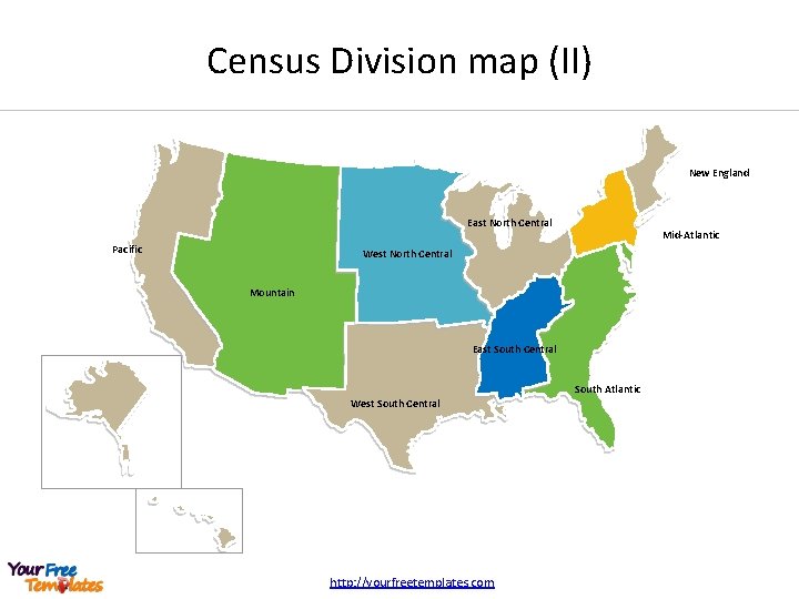 Census Region map I MIDWEST NORTHEAST WA VT
