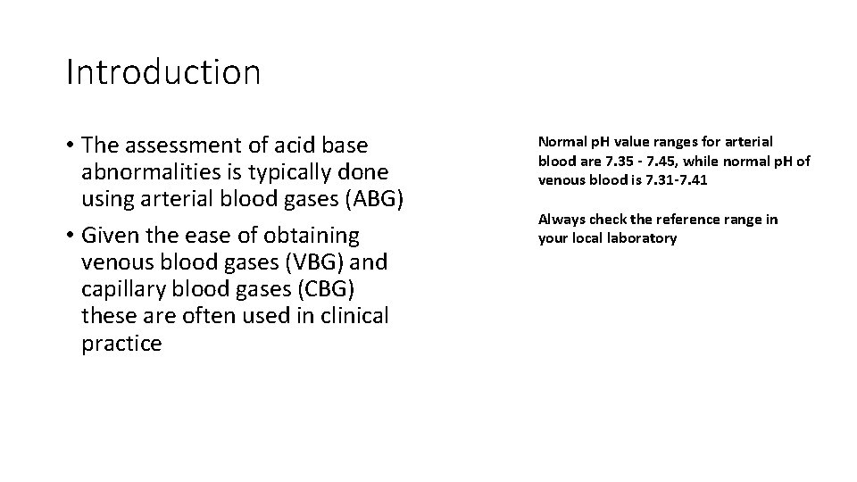Approach to AcidBase Disorder Dr Talal Alfaadhel 20181028