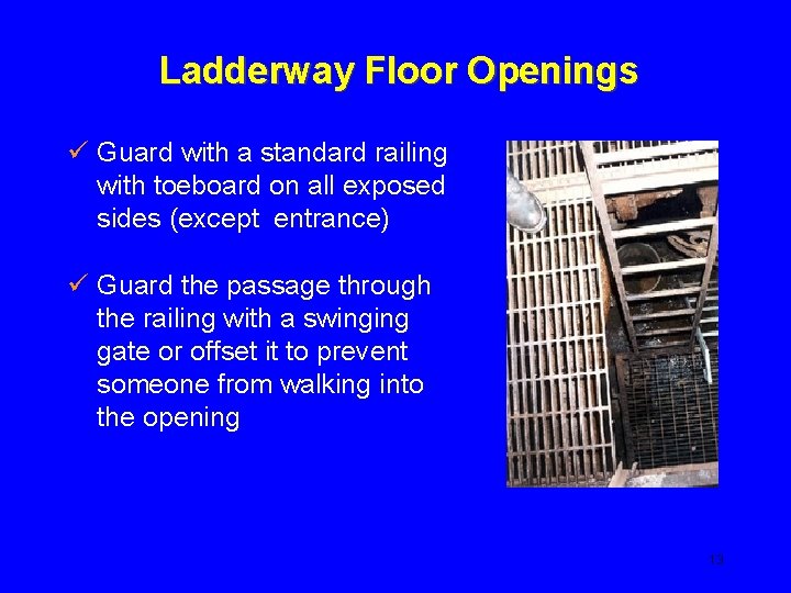 WalkingWorking Surfaces City of Burlington 1 Introduction Slips