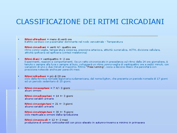 INFLUENZE CRONOBIOLOGICHE E BIOMETEOROLOGICHE SULLACQUA CORPOREA E NELLA