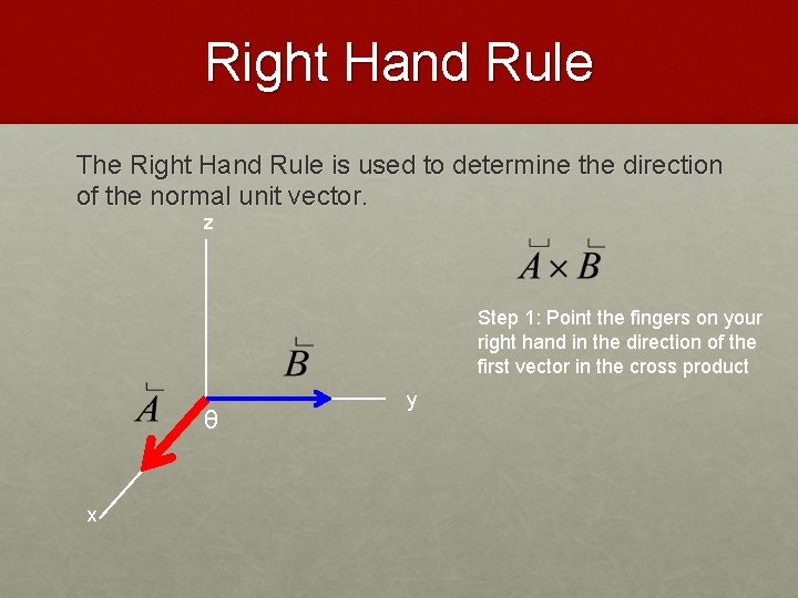 Vector Refresher Part 4 Vector Cross Product Definition